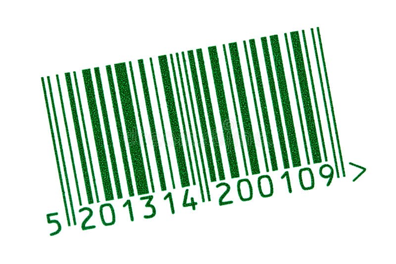 Green Barcode Isolated On White Royalty Free Stock Images - Image: 23636699