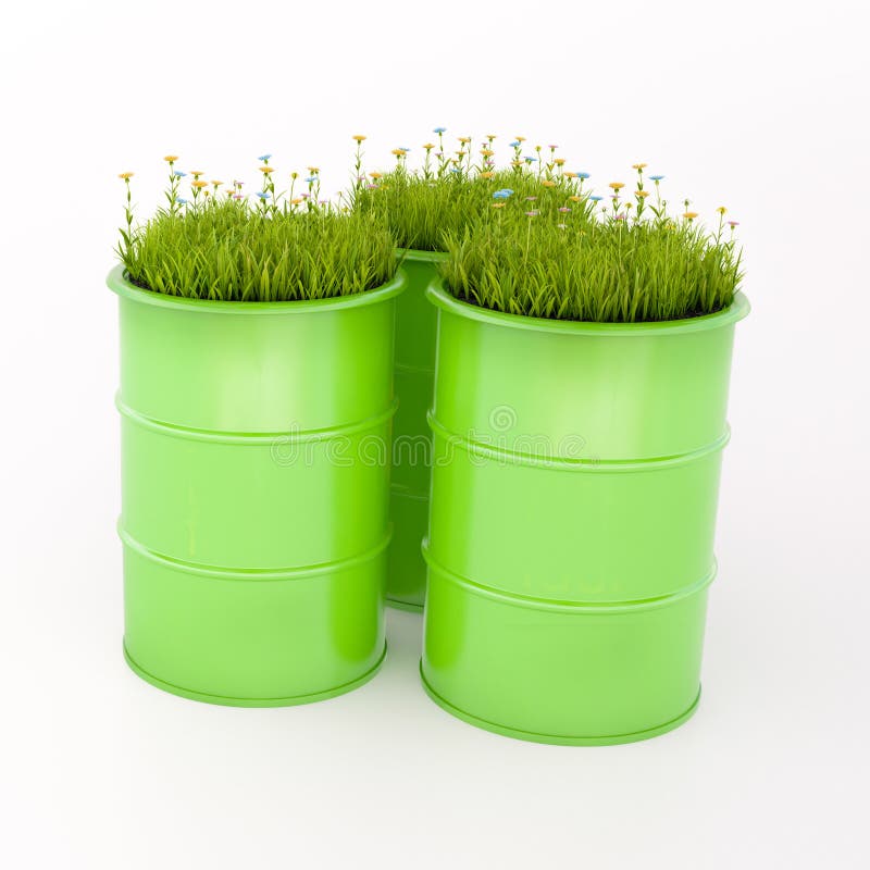 Green barrel of bio fuel stock photo. Image of gallon - 92448950