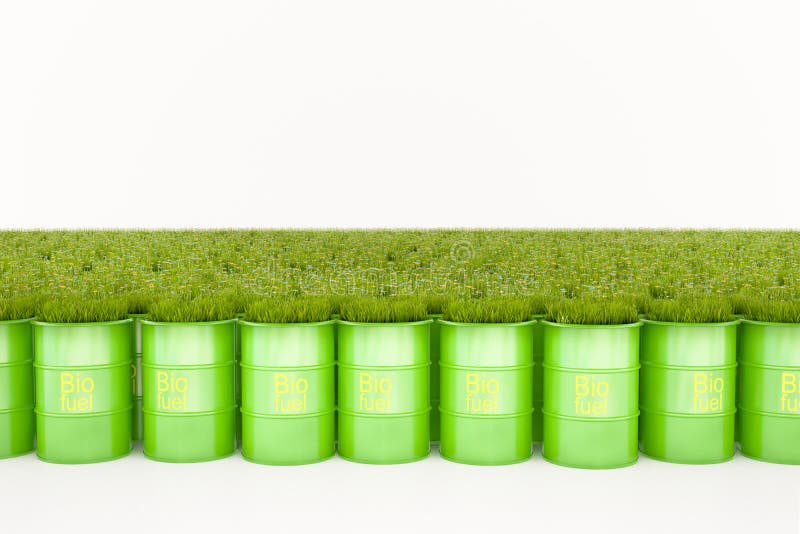 Green barrel of bio fuel stock image. Image of nature - 92449089
