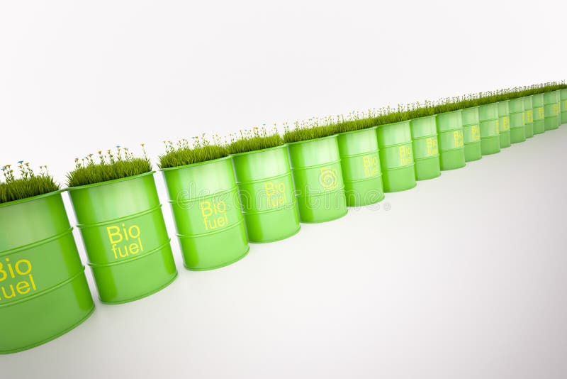Green barrel of bio fuel stock illustration. Illustration of ecology ...