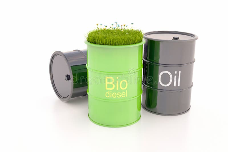 Green barrel of bio fuel stock illustration. Illustration of biofuel ...