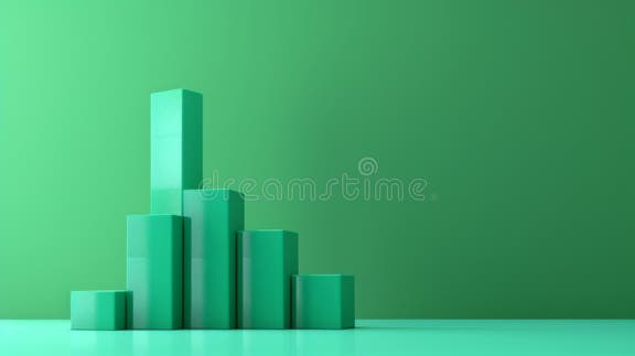 Green Bars on Green Background Stock Illustration - Illustration of ...