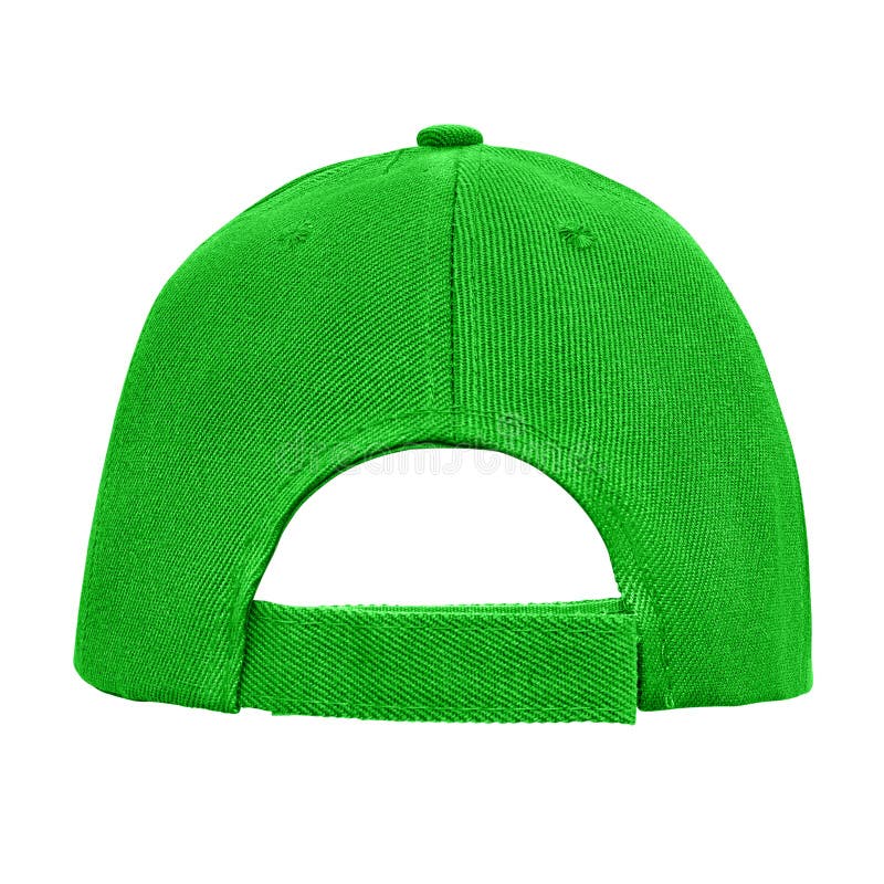 Green Baseball Cap Isolated Stock Image - Image of background, cotton ...