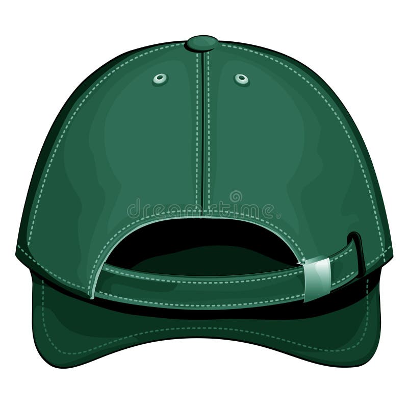 Green Baseball Cap Isolated Stock Illustrations – 810 Green Baseball ...
