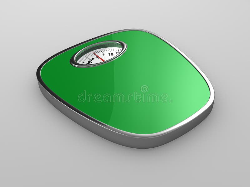 Green bathroom scales stock illustration. Illustration of weigh - 12836544