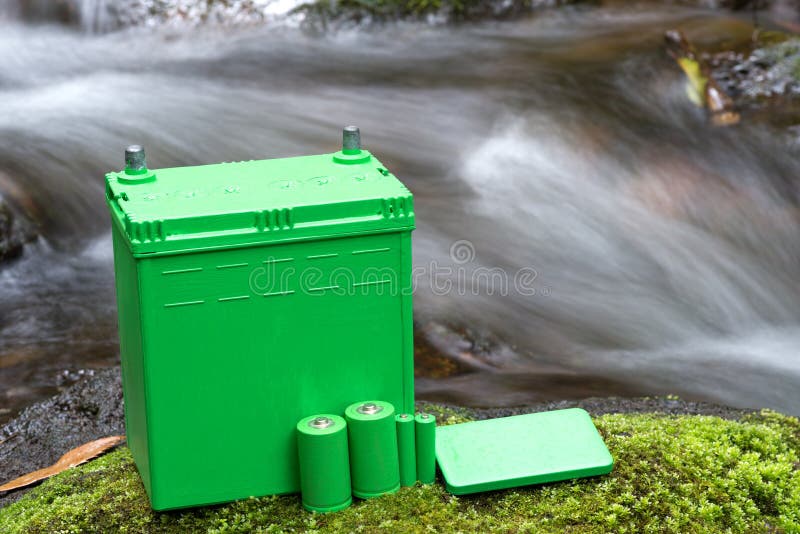 Green batteries stock photo. Image of plant, supply - 276013610
