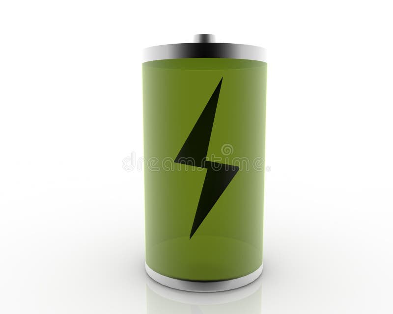 Green Battery Call and Energy Sign on Isolate Background Stock ...
