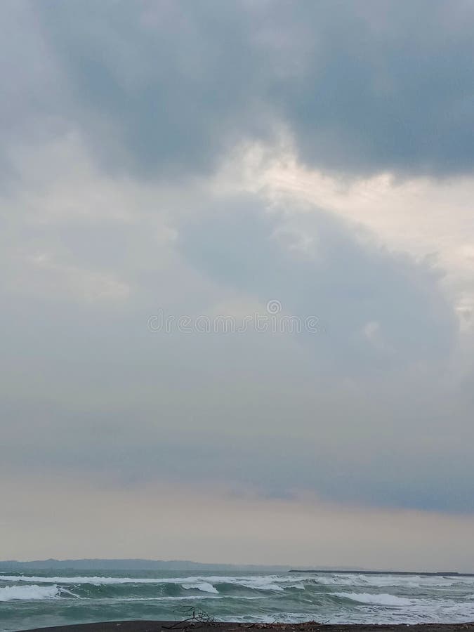 Green beach nice weather stock photo. Image of horizon - 264243280