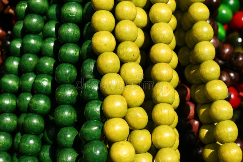 Green beads stock image. Image of rustic, jewellery, wooden - 4981121