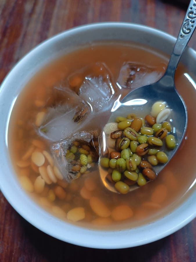Green Bean Boiled with Sugar, Chinese Dessert Stock Image - Image of ...