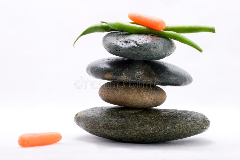 Green Beans and Baby Carrots - Food Pyramid Stock Photo - Image of ...