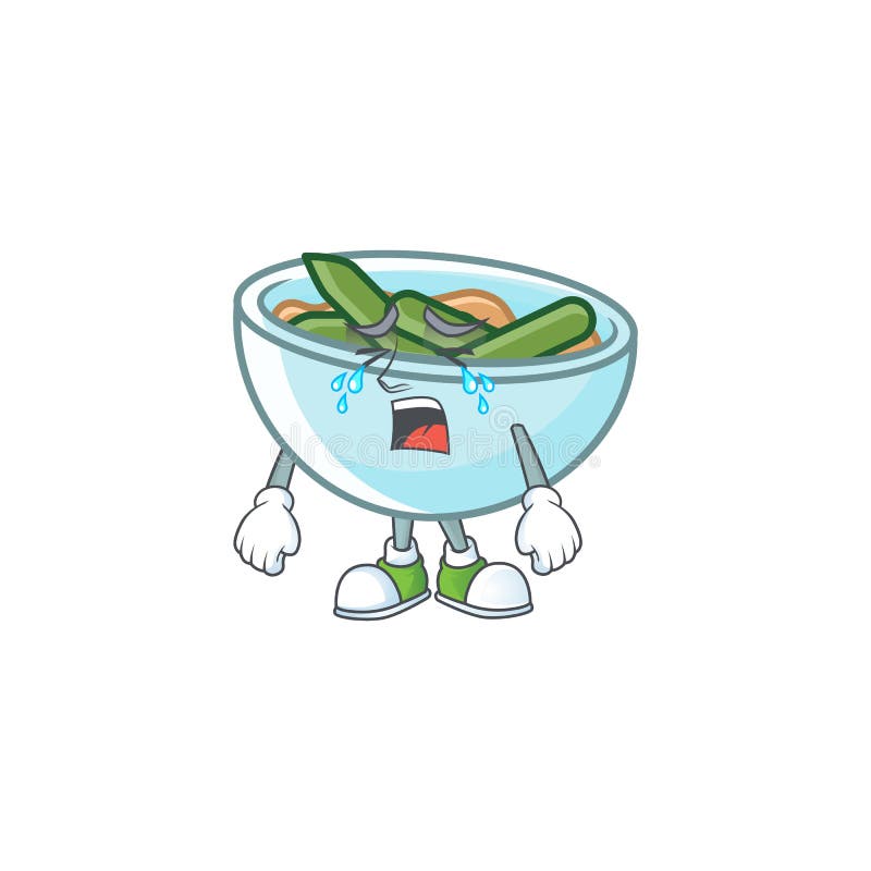 Crying Mascot Broken Tooth stock vector. Illustration of isolated ...