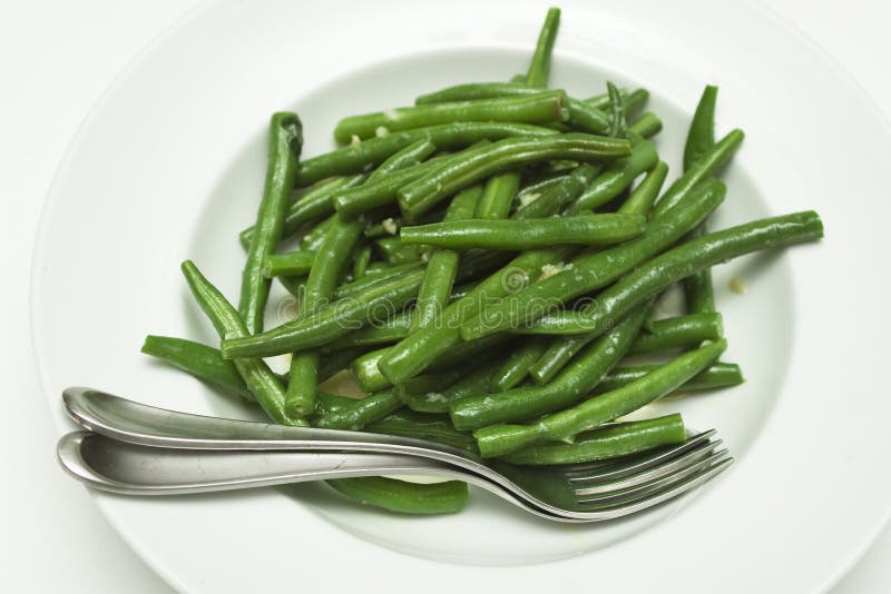 Green beans stock image. Image of side, white, beans - 31955595