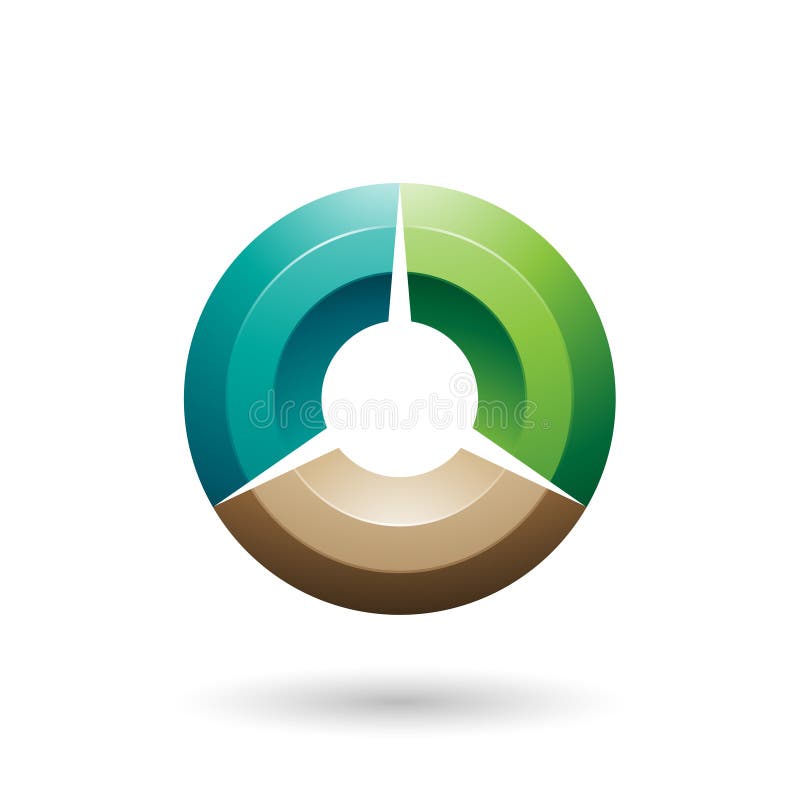 Green Shaded and Thick Infinity Symbol Vector Illustration Stock Vector ...