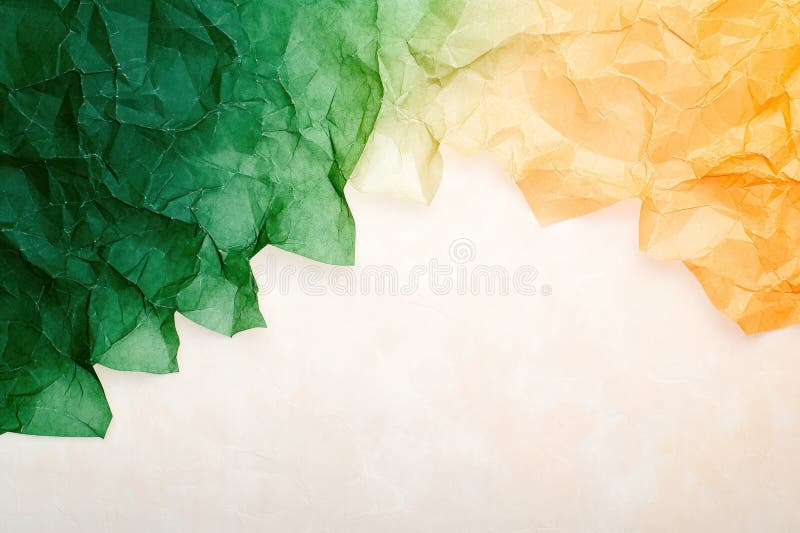 Green Beige Gradient with Overlapping Crumpled Paper Layers - Abstract ...