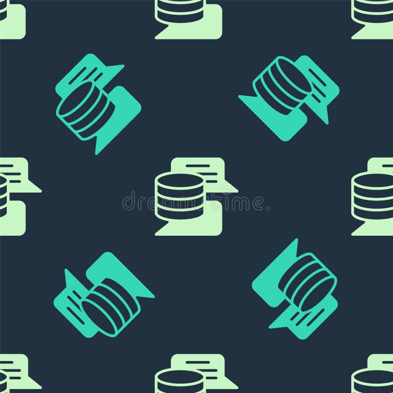 Green and Beige Server, Data, Web Hosting Icon Isolated Seamless ...