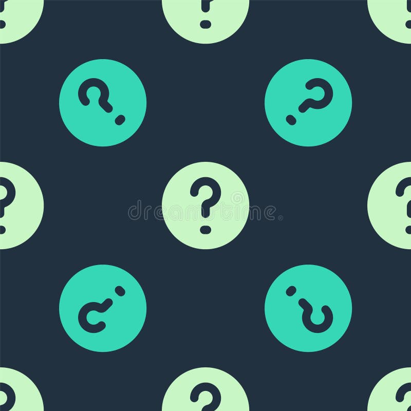 Green and Beige Speech Bubbles with Question Icon Isolated Seamless ...