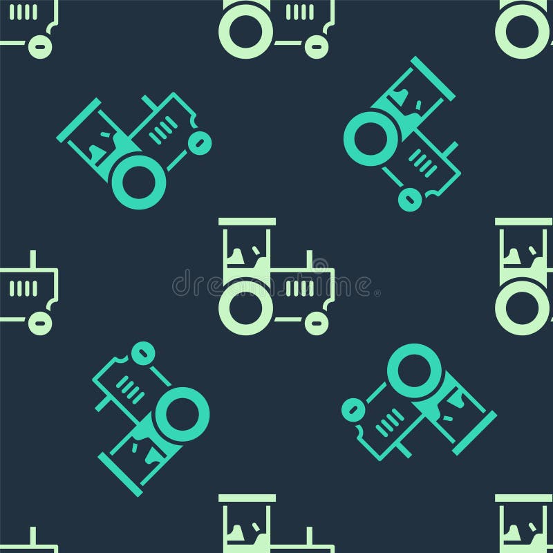 Green Tractor Pattern Stock Illustrations – 357 Green Tractor Pattern ...