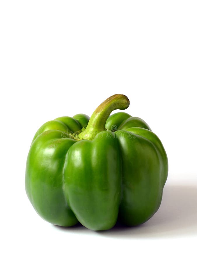 Green Bell Pepper in the Greenhouse Stock Photo - Image of green ...