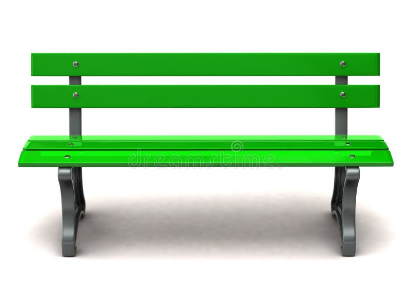 Yellow park bench stock illustration. Illustration of ordinary - 18119928