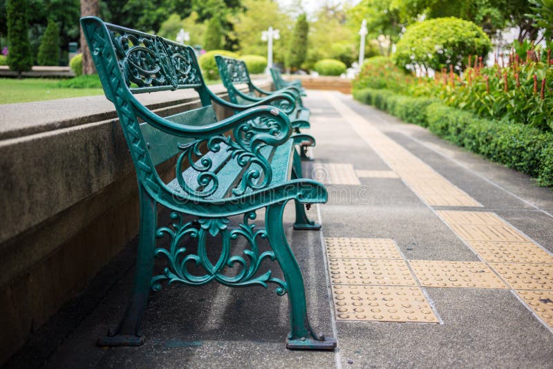 Green bench park stock image. Image of color, lifestyle - 125386989