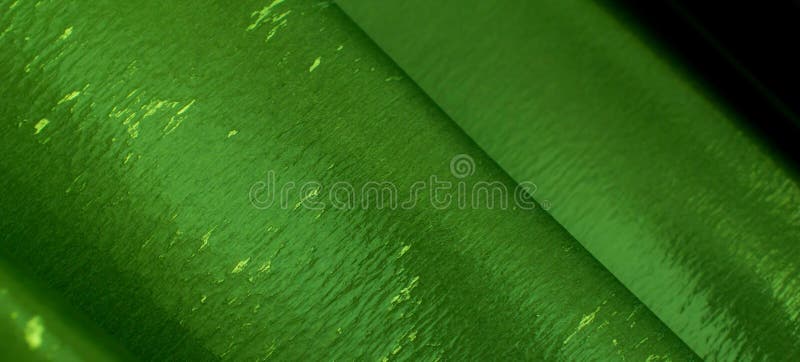 Green Bent Metal Sheet with Visible Texture. Background Stock Photo ...