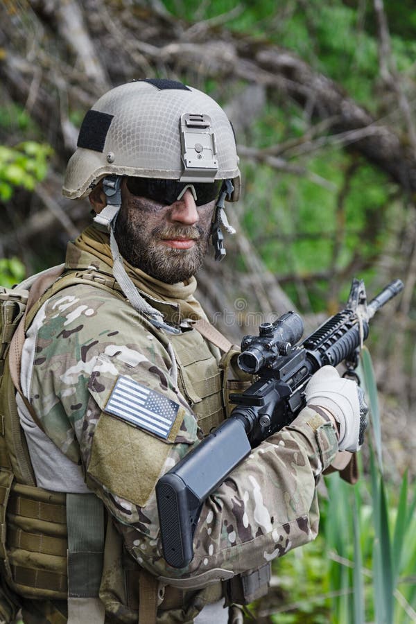 Green Beret in action stock photo. Image of socom, special - 75152390