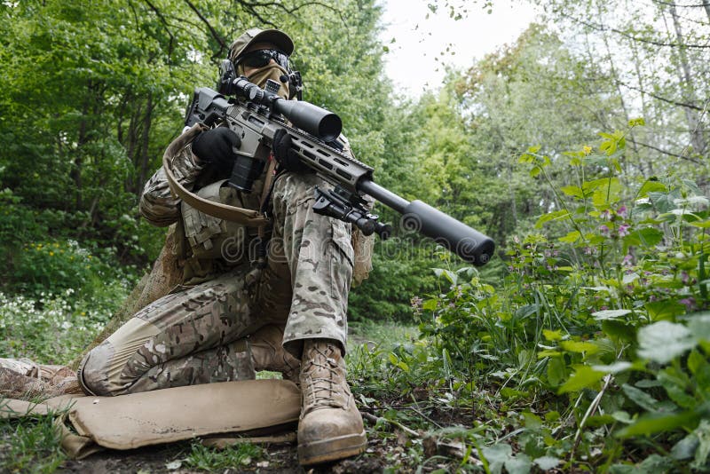Green Berets sniper stock image. Image of infantry, military - 75143109