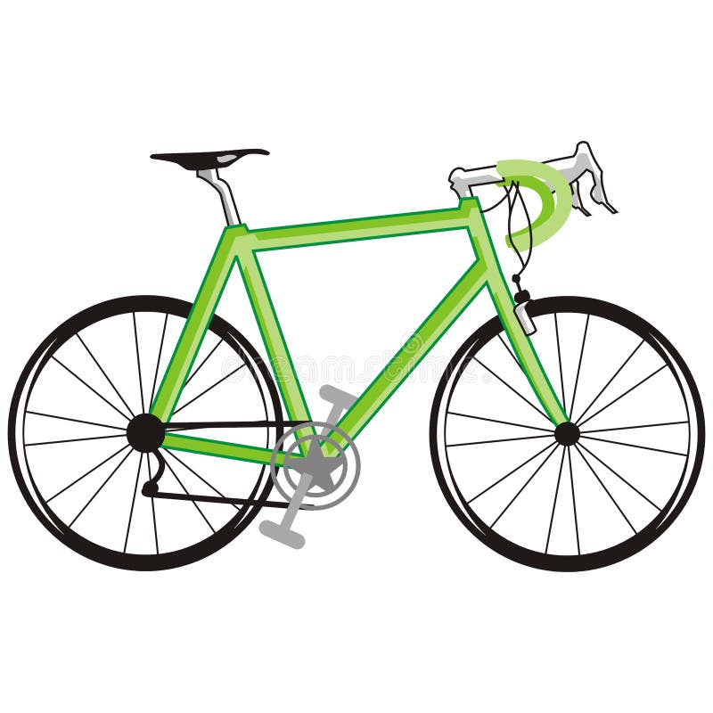 Green bicycle stock vector. Illustration of sport, logo - 2322615