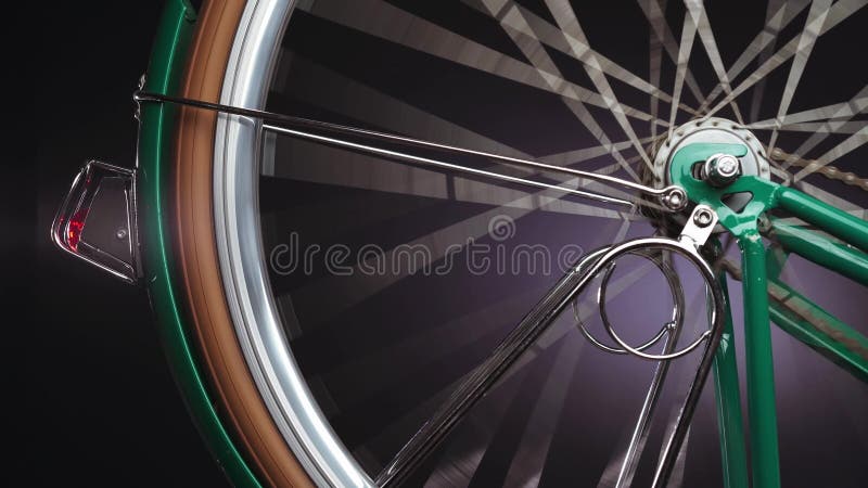 A Bicycle Wheel Spinning, Close Up Shot Stock Video - Video of cycle ...