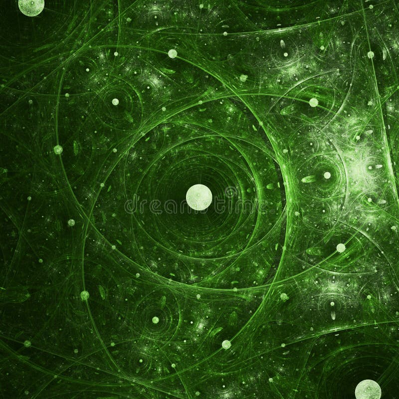 Green Big Bubble Platform with Other Small Connected Platforms Stock ...