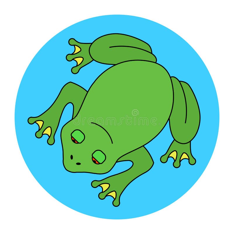 Frog Top View Isolated Stock Illustrations – 100 Frog Top View Isolated ...