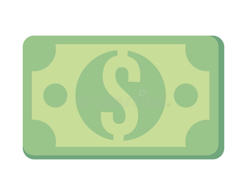Green bill dollar money stock vector. Illustration of money - 248230520