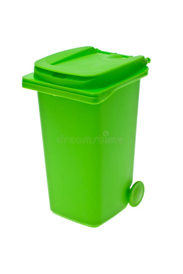 Green bin. stock photo. Image of color, concept, isolated - 27392160