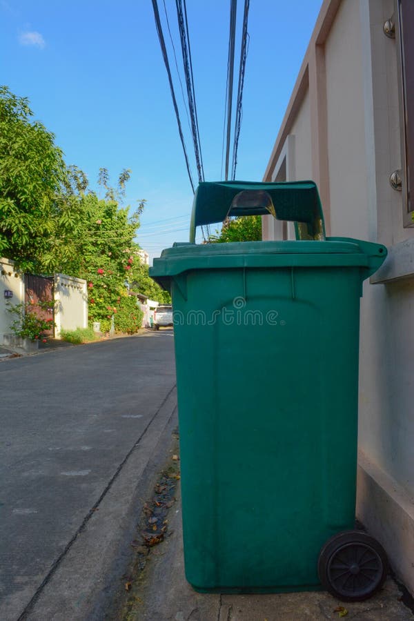 Green bin stock image. Image of town, separate, public - 81830933