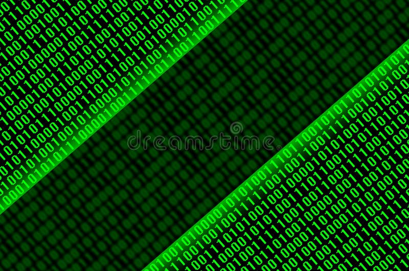 Green binary code stock illustration. Illustration of language - 120717939