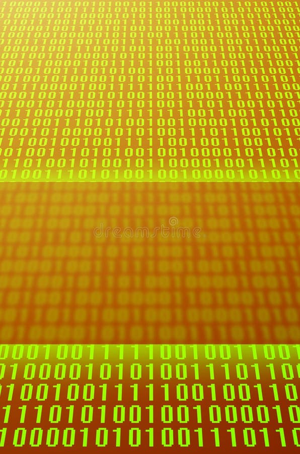 Green binary code stock illustration. Illustration of concept - 120723487