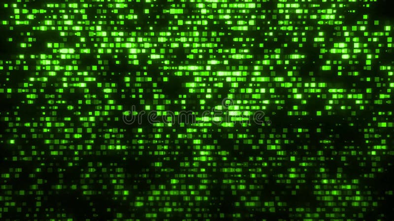 Green Binary Code with Moving Data Blocks for Cyber Tech, AI, and Big Data, 4K Seamless Loop ...