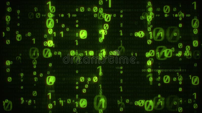Green Binary Code Numbers 0 1 Loop - Artificial Intelligence Technology Background Stock Video ...