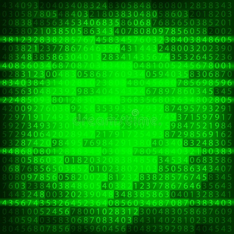 Green Binary Computer Code Repeating Vector Background Eps 10 Vector