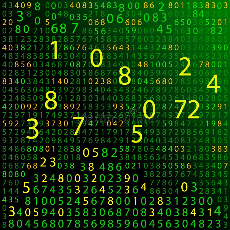 Green Binary Computer Code Repeating Vector Background . Eps 10 Vector Illustration Stock Vector ...