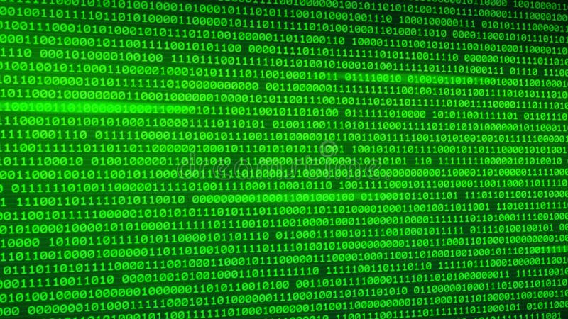 Green Binary Data Background with Depth of Field Programming Background ...