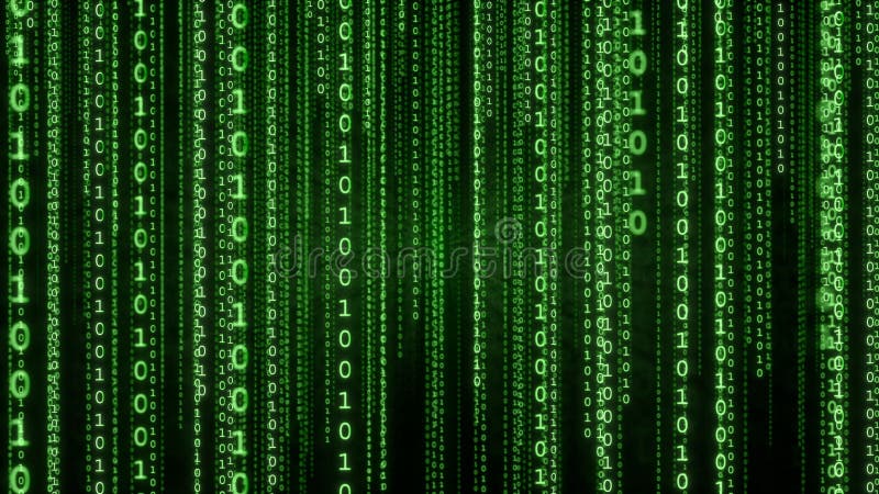 Green Binary Matrix Background Stock Illustration - Illustration of ... Green Binary Matrix Background Stock Illustration - Illustration of ...