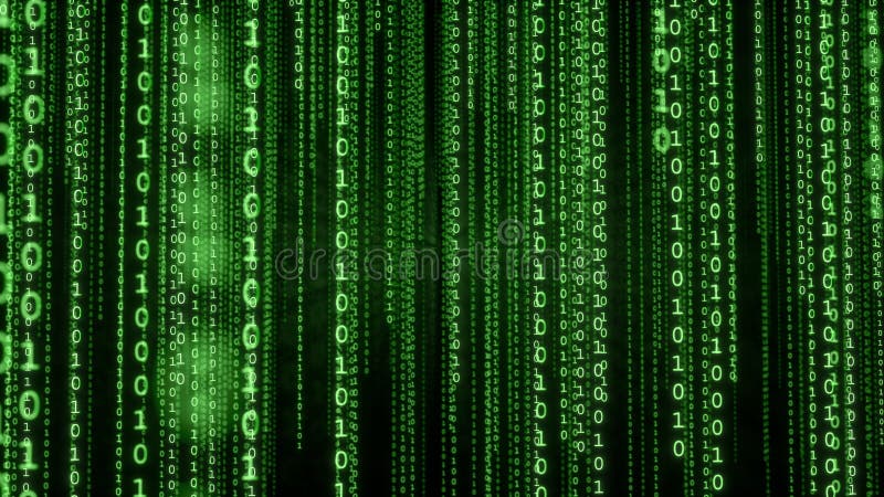 Green Binary Matrix Background Stock Illustration - Illustration of ... Green Binary Matrix Background Stock Illustration - Illustration of ...