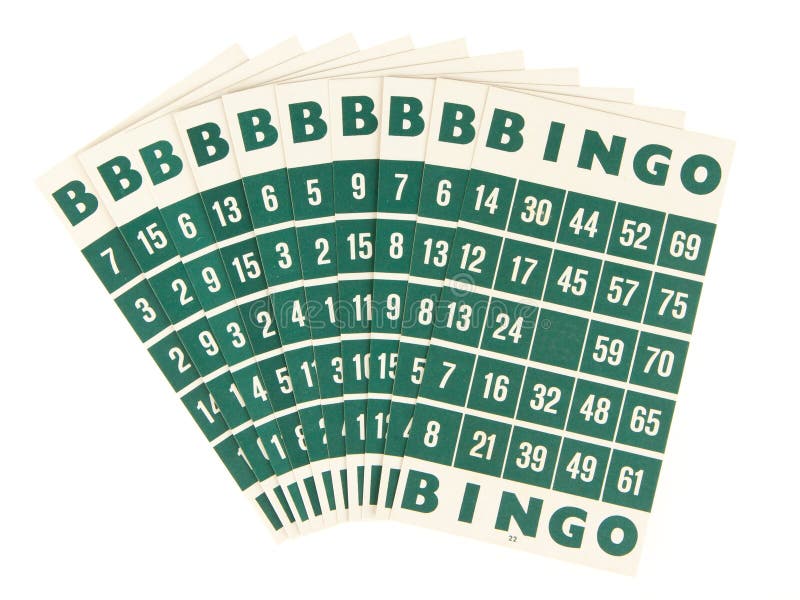 Bingo Card with Winning Chips. Stock Photo - Image of gamble ...
