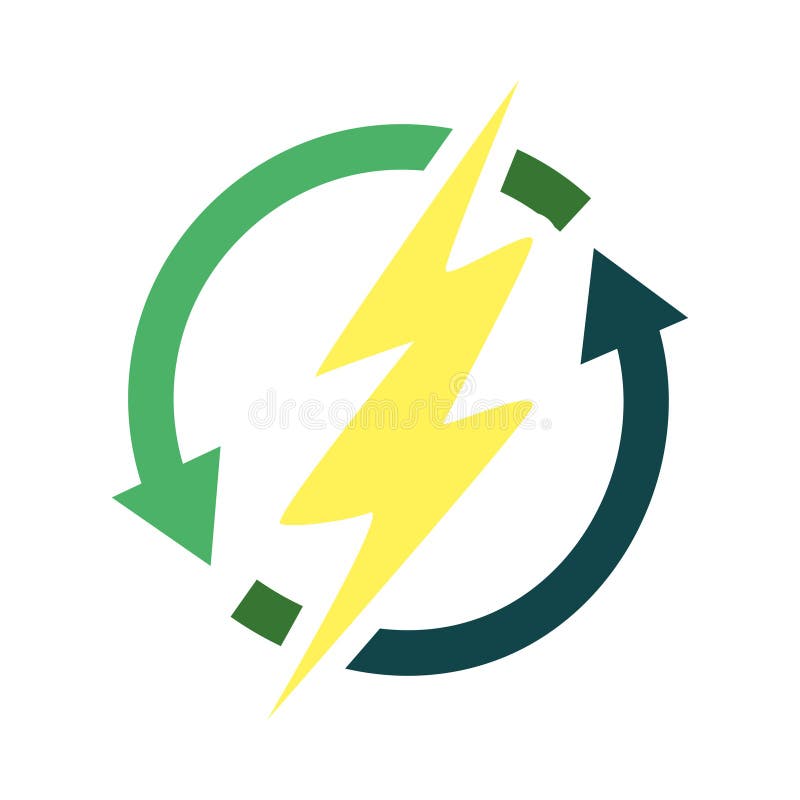 Green bio renewable energy stock vector. Illustration of isolation ...