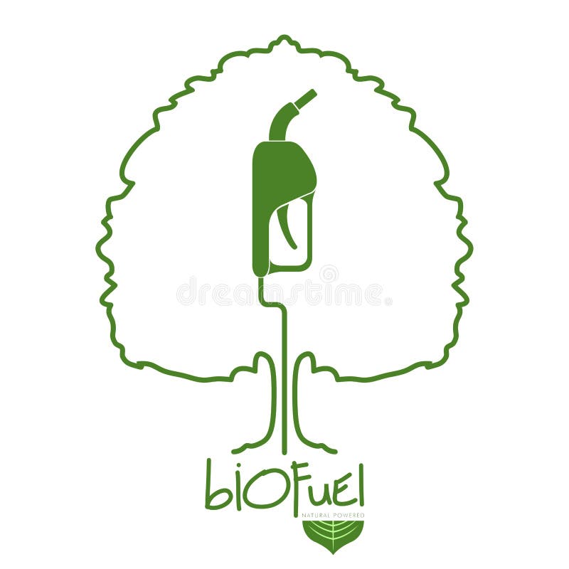 Green Biofuel Concept Image Stock Vector - Illustration of tree ...