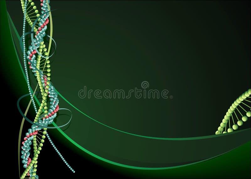 Green Biology background stock vector. Illustration of human - 6907850