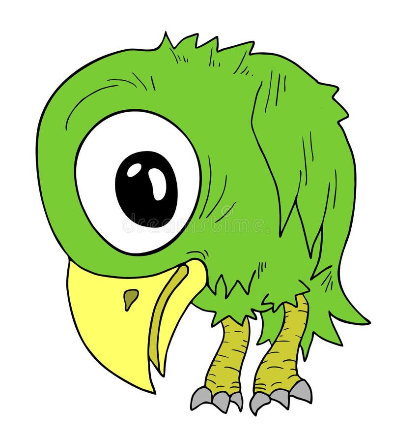 Green bird stock vector. Illustration of friendly, bird - 50402223