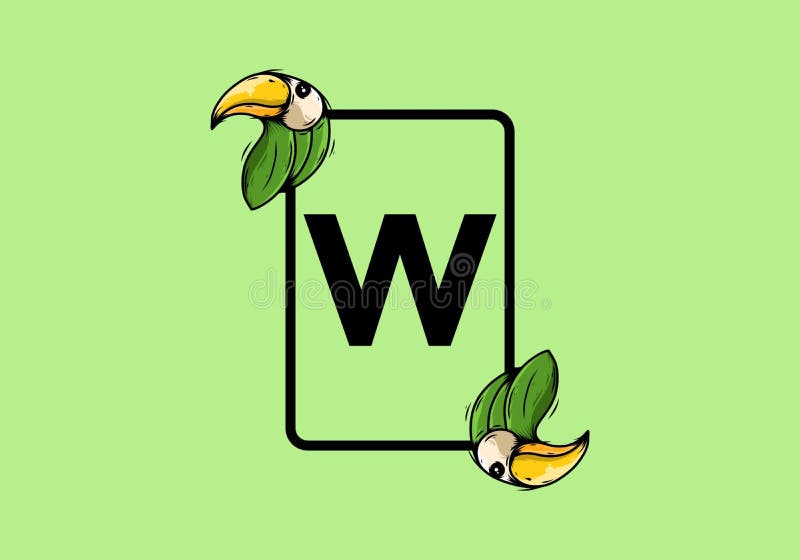 W Letter Wings Logo Design Black Bird Fly Wing Icon Stock Illustrations ...